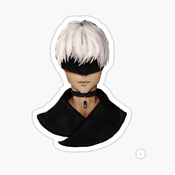 "9S/ Nines (Sepia)" Sticker for Sale by kigarland | Redbubble