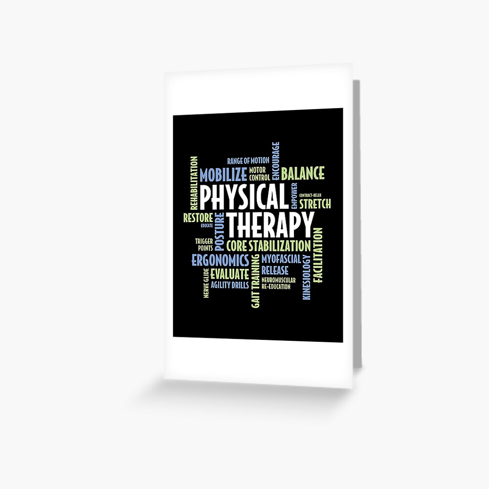 "Physical Therapy Gifts For PT Month" Greeting Card for Sale by ...