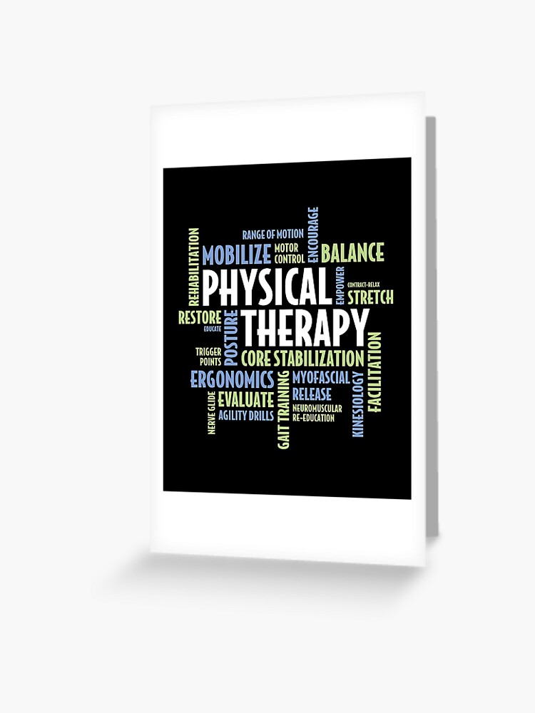 "Physical Therapy Gifts For PT Month" Greeting Card for Sale by ...