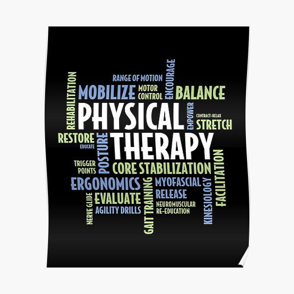 "Physical Therapy Gifts For PT Month" Poster for Sale by AAGraphics ...