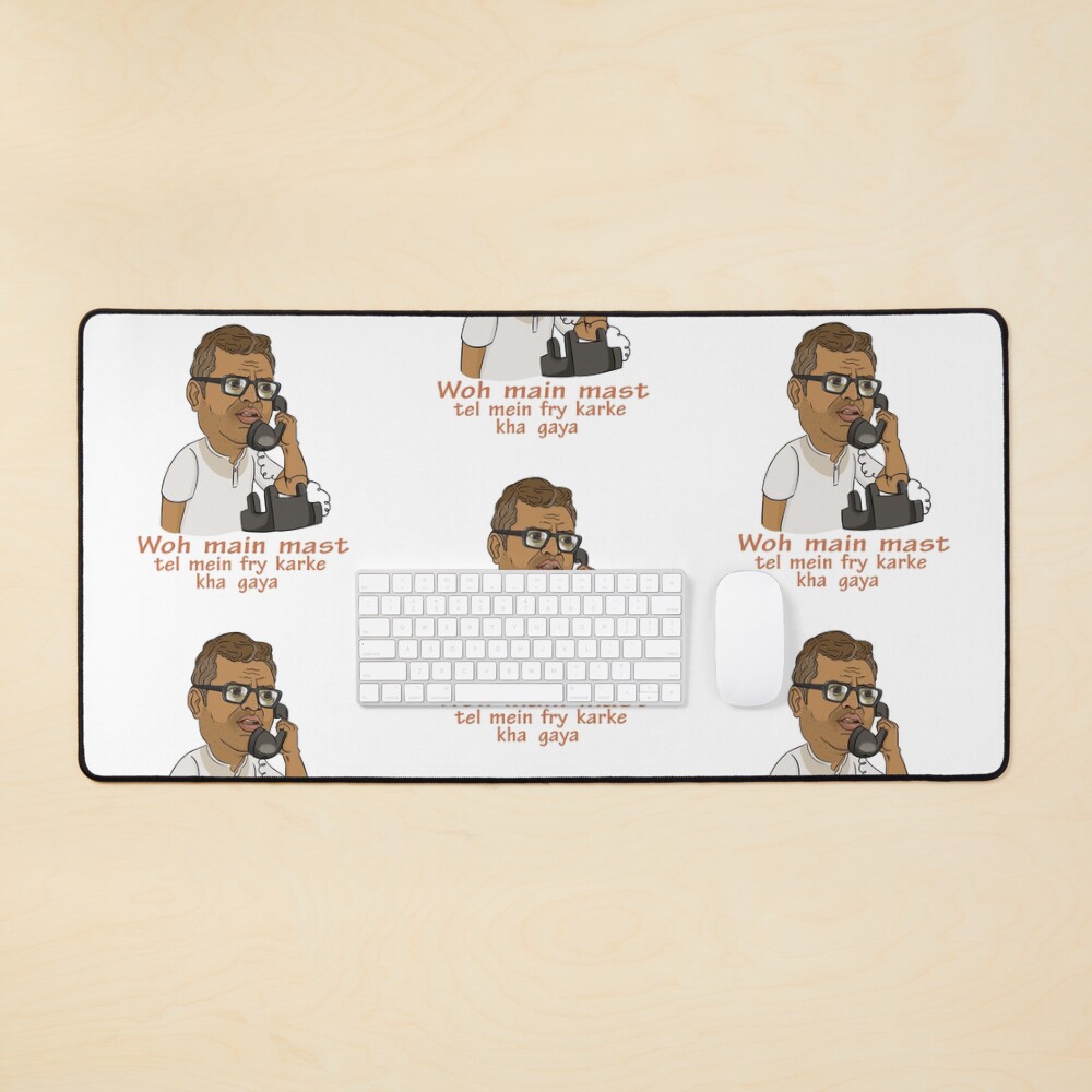 "Baburao - Fry Karke Kha Gaya" Sticker for Sale by Insipred | Redbubble