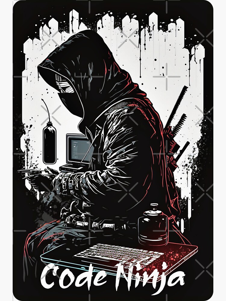 "Code Ninja" Sticker for Sale by SMCLN | Redbubble