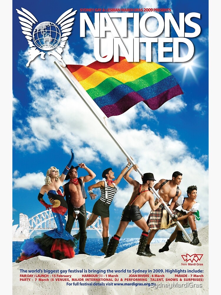 "2009 Sydney Gay & Lesbian Mardi Gras Key Art" Poster for Sale by ...