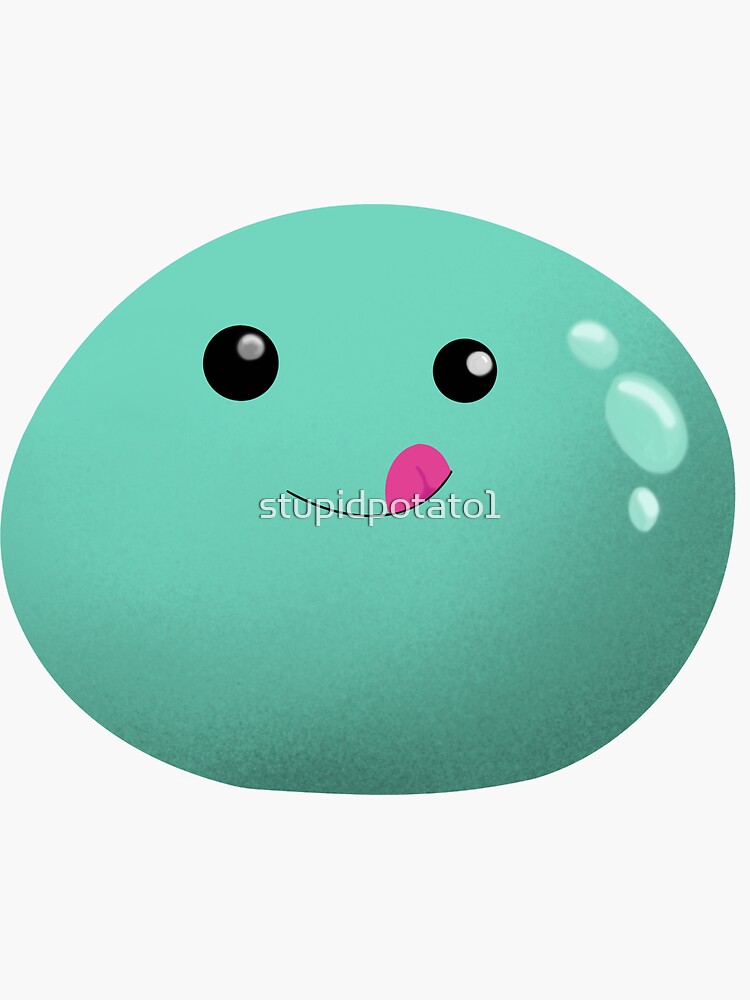"Cute round blob " Sticker for Sale by stupidpotato1 | Redbubble