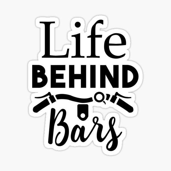 "Life behind bars" Sticker for Sale by HubbUK | Redbubble