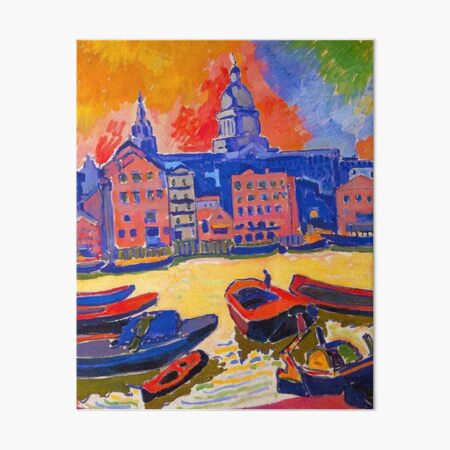 " London: St. Paul's Cathedral seen from the Thames, 1906 Andre Derain ...