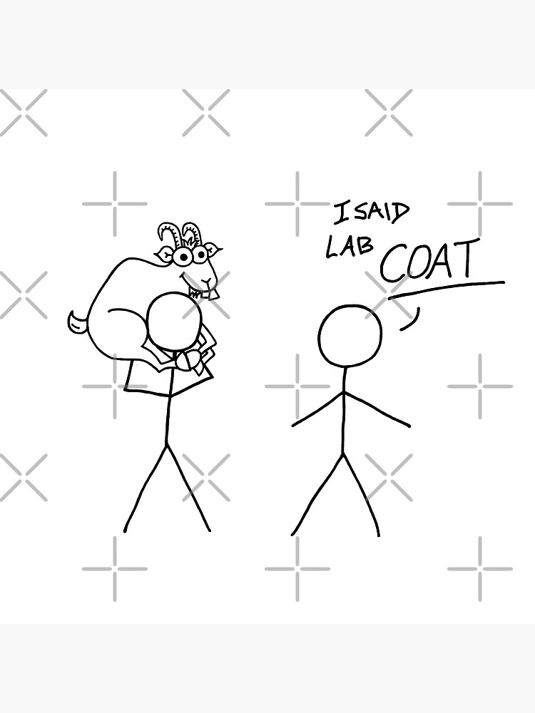 "Lab Goat" Poster for Sale by AdrienneBody | Redbubble
