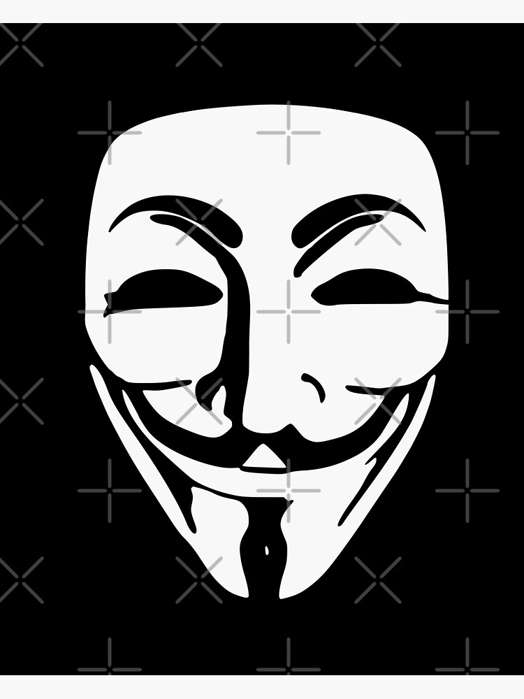 "Anonymous Any Color Mask" Sticker for Sale by leen12 | Redbubble