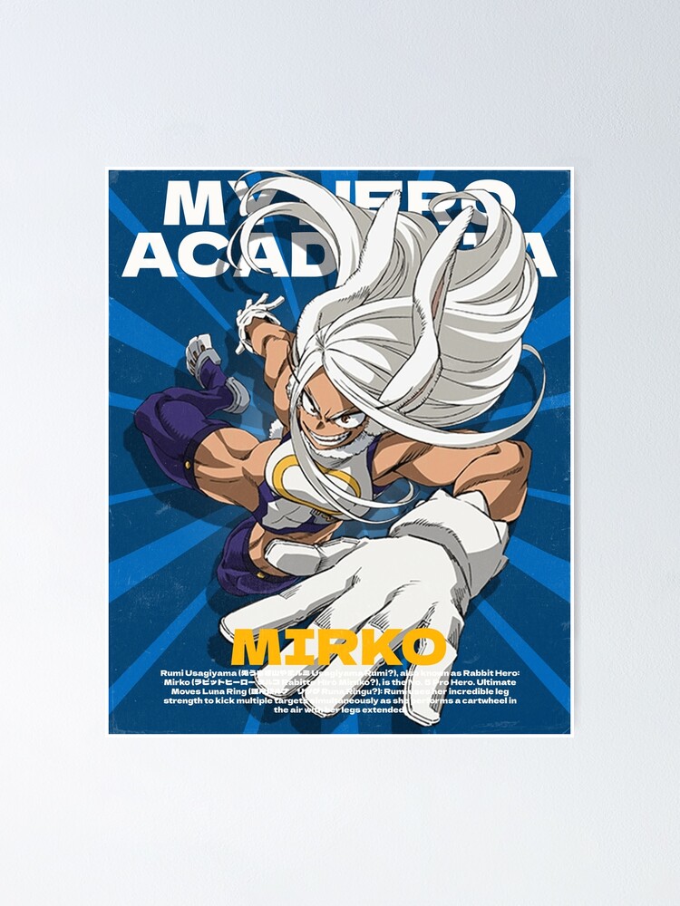 "Mirko - Rumi Usagiyama | My Hero Academia" Poster for Sale by B-love ...