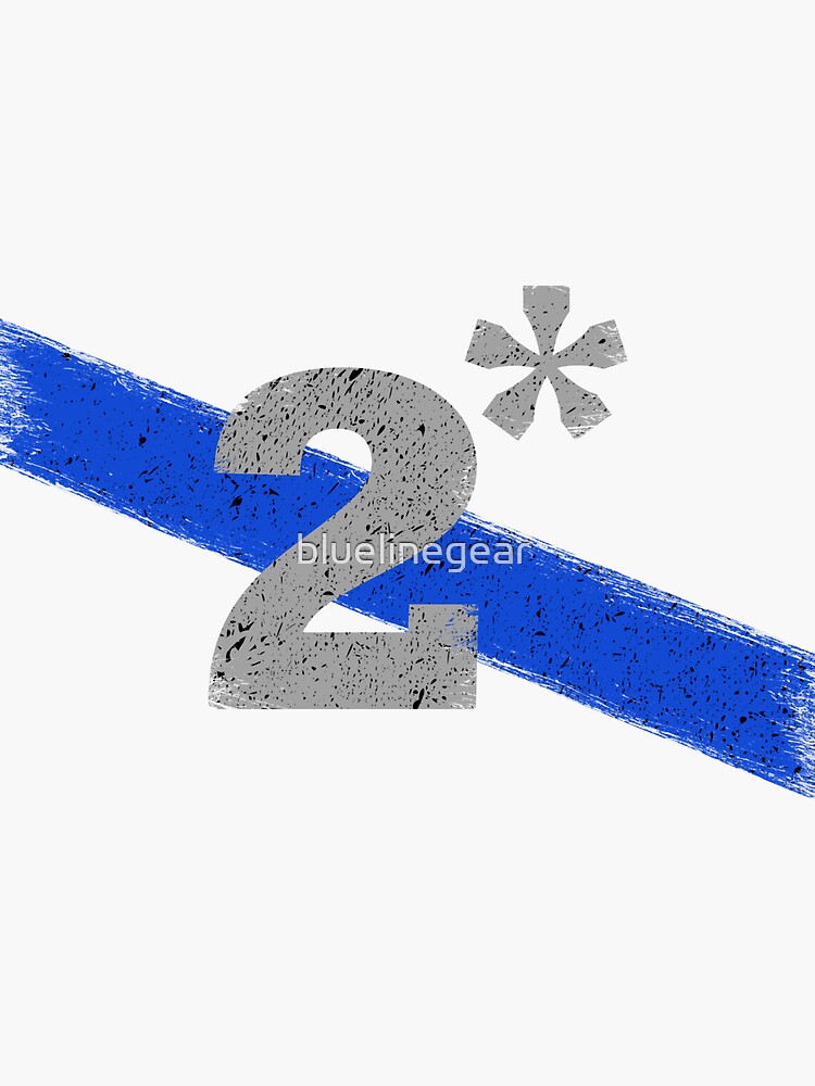 "Two Asterisk K9 Officer Thin Blue Line Flag" Sticker for Sale by ...