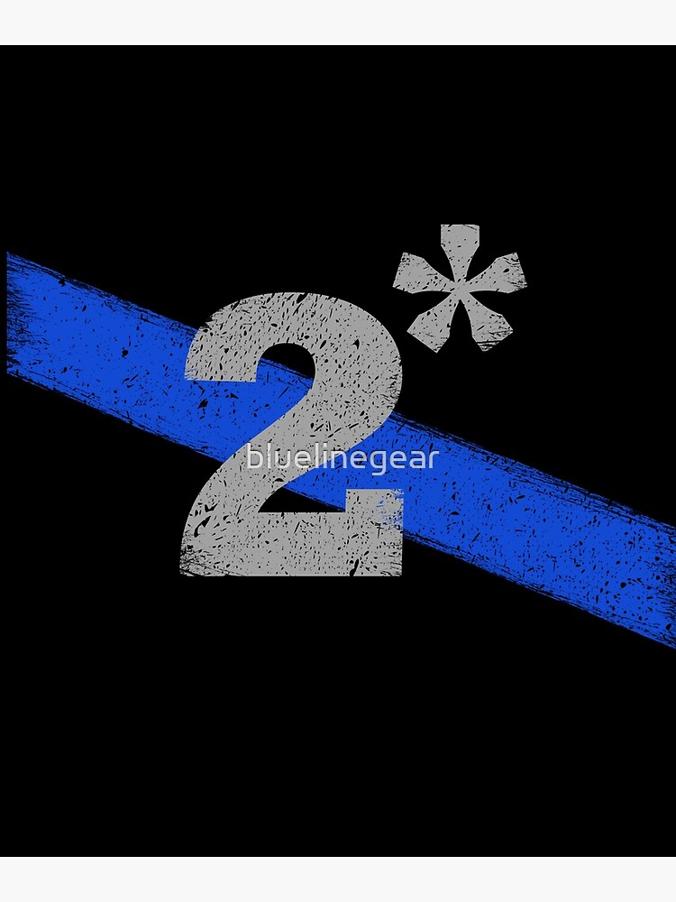 "Two Asterisk K9 Officer Thin Blue Line Flag" Art Print by bluelinegear ...