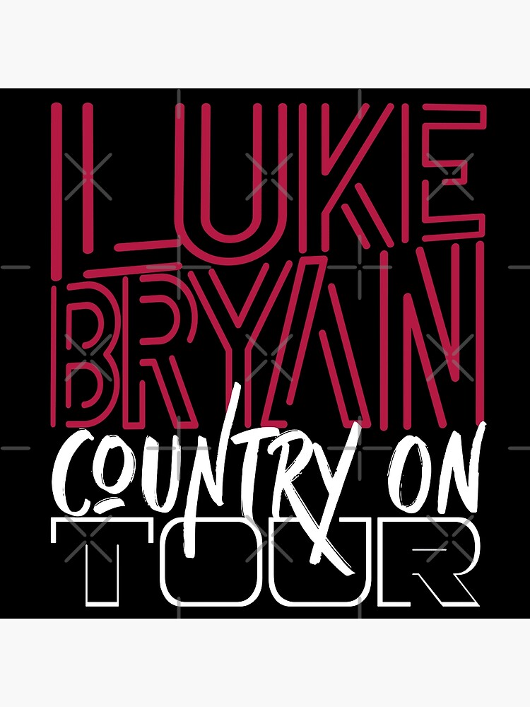 "luke country tour 2023 bryan logo" Poster for Sale by yenaXa21 | Redbubble