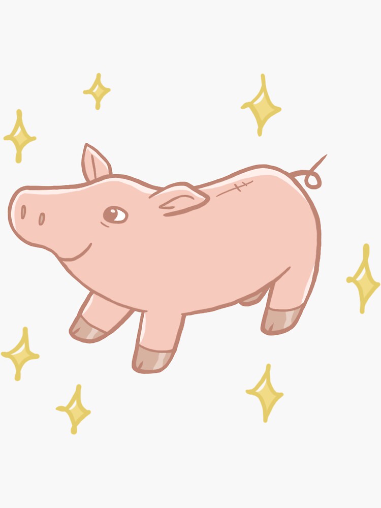 "Knorrig the pig" Sticker by BabajStore | Redbubble