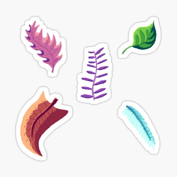 "Alien Leaf" Sticker for Sale by Kingkai360 | Redbubble
