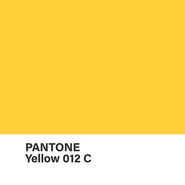 "pantone Yellow 012 C" Sticker for Sale by princessmi-com | Redbubble