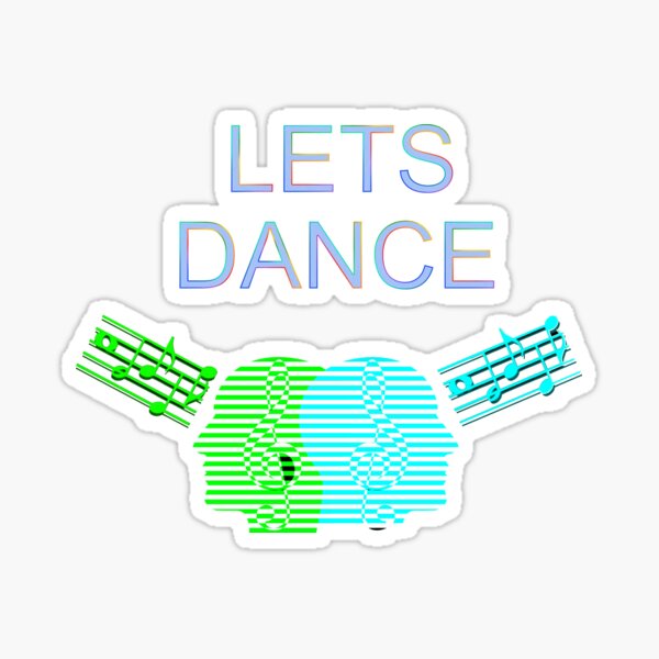 "Lets Dance" Sticker for Sale by Emilyron | Redbubble
