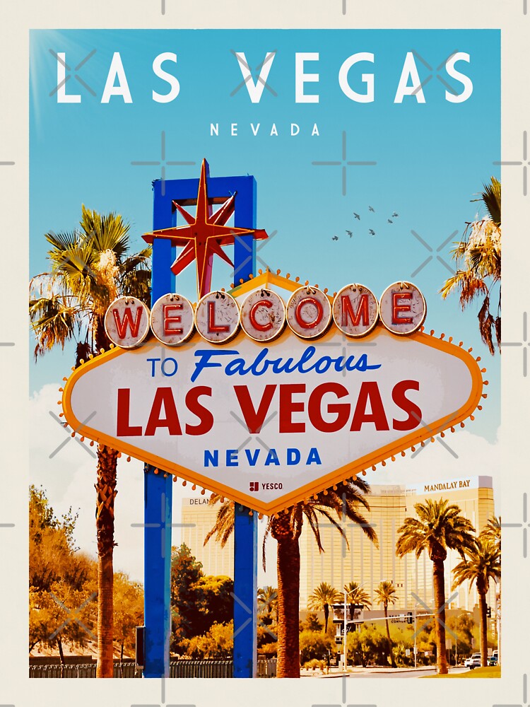"Las Vegas Nevada Vintage Travel Poster" Sticker for Sale by ...