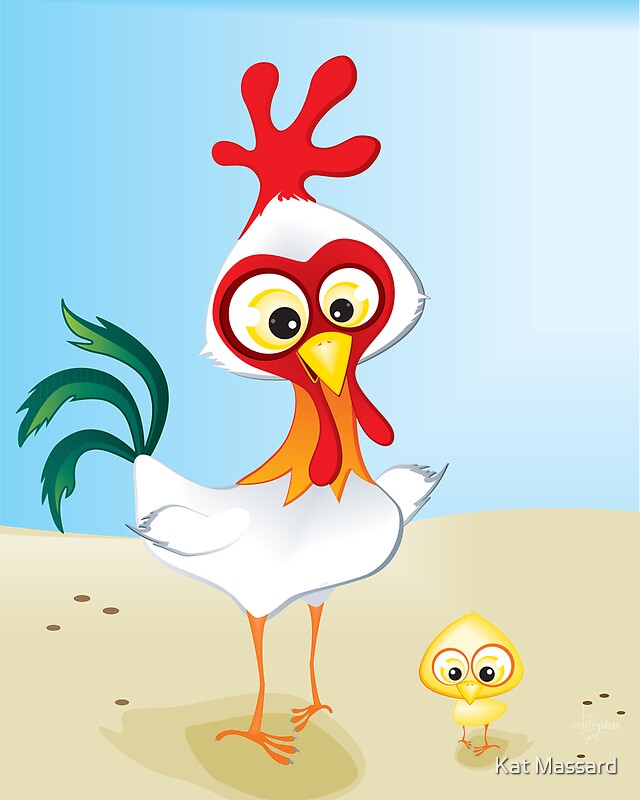 "Critterz - Chook & Chick" by Kat Massard | Redbubble