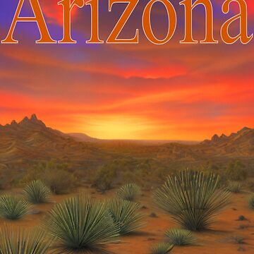 "Arizona Sunset" Sticker for Sale by ronfster | Redbubble