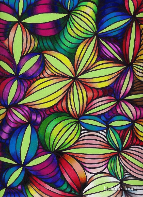 "Colorful op art" by Nalinne Jones | Redbubble
