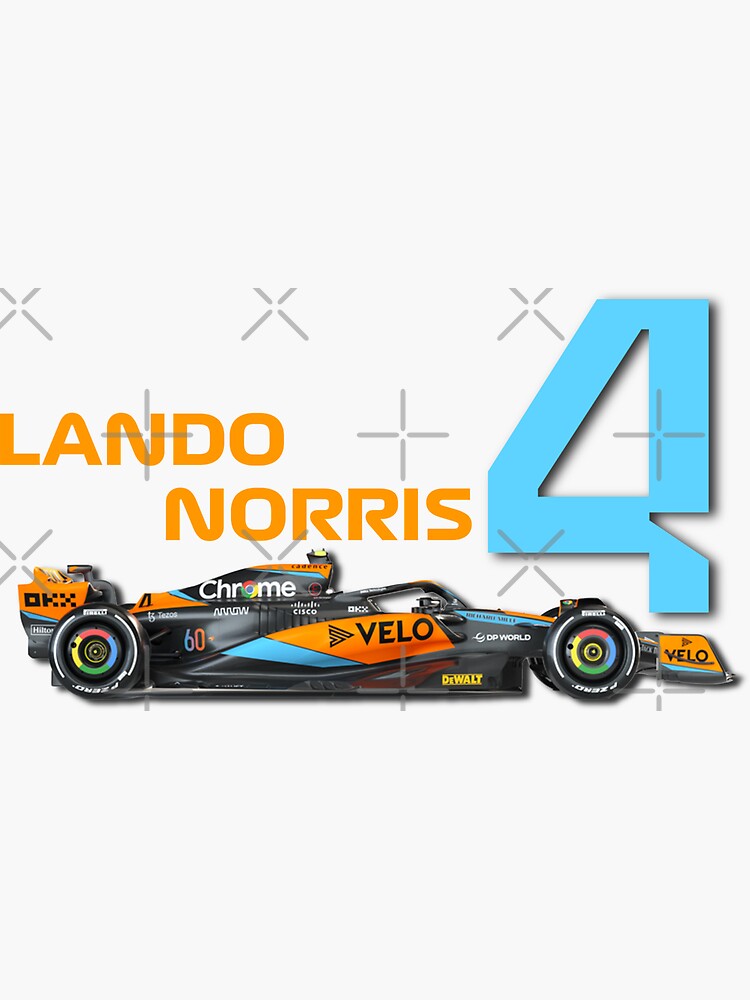 "Lando Norris 4 " Sticker for Sale by Redexon | Redbubble