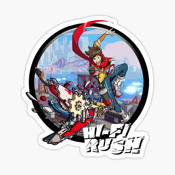 "Hi Fi Rush " Sticker for Sale by GEAR--X | Redbubble