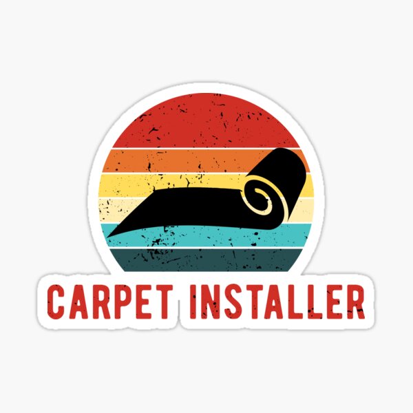 "Retro Carpet Installer Vintage " Sticker for Sale by NestaReign ...