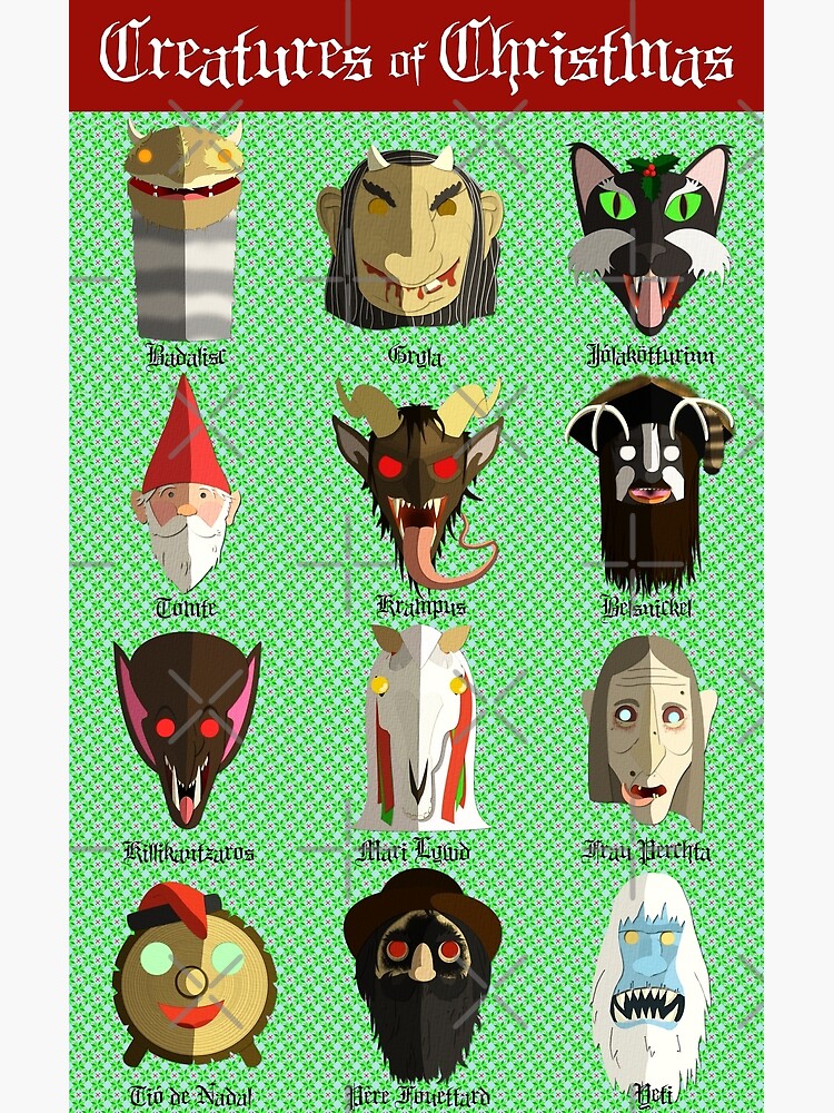 "Creatures of Christmas" Poster for Sale by Mattfields | Redbubble