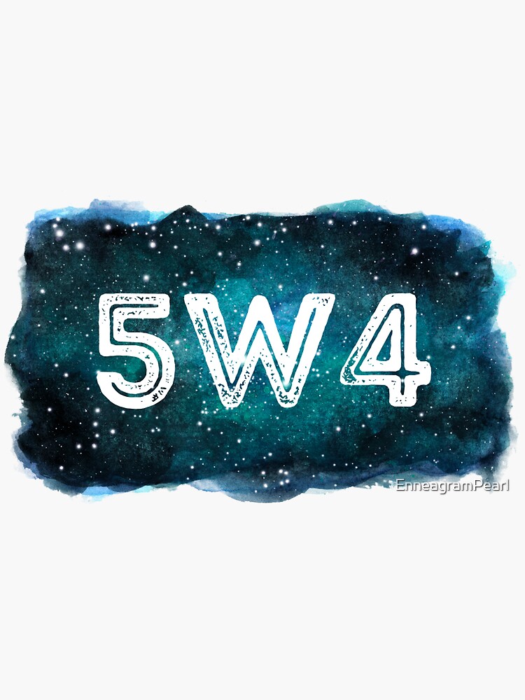 "Enneagram Type 5w4 Galaxy Series" Sticker for Sale by EnneagramPearl ...