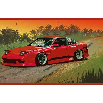 "Static S13 at sunset" Sticker for Sale by MelloVV | Redbubble