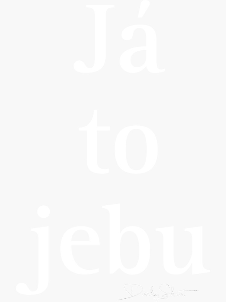 "více barev of Já to jebu by DonkyShrot" Sticker for Sale by ...