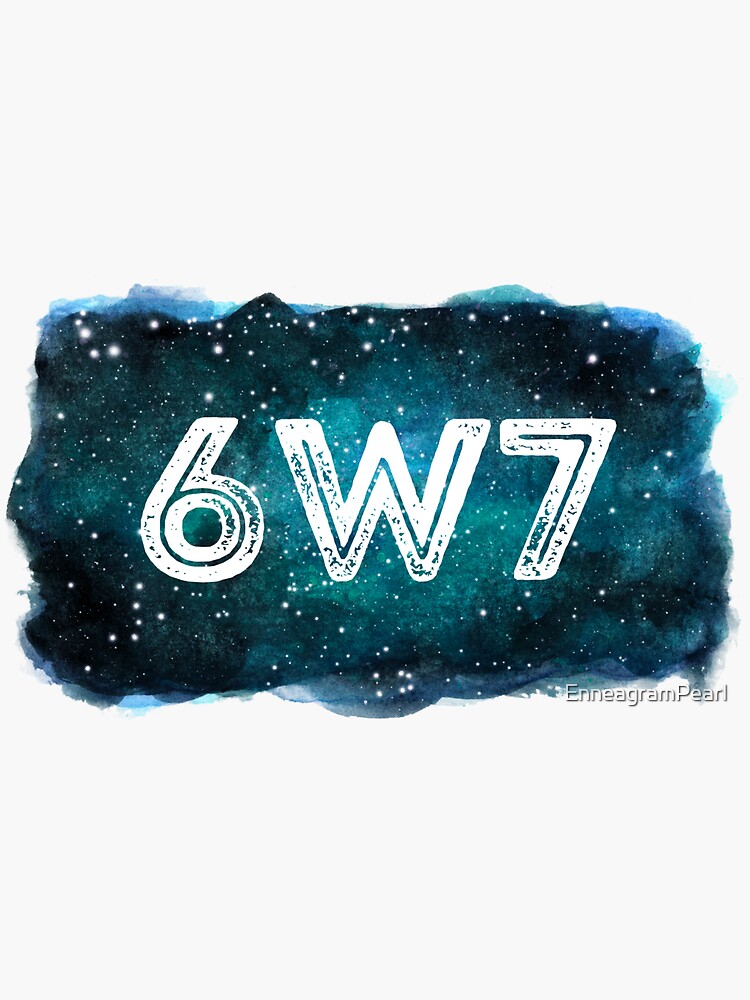 "Enneagram Type 6w7 Galaxy Series" Sticker for Sale by EnneagramPearl ...