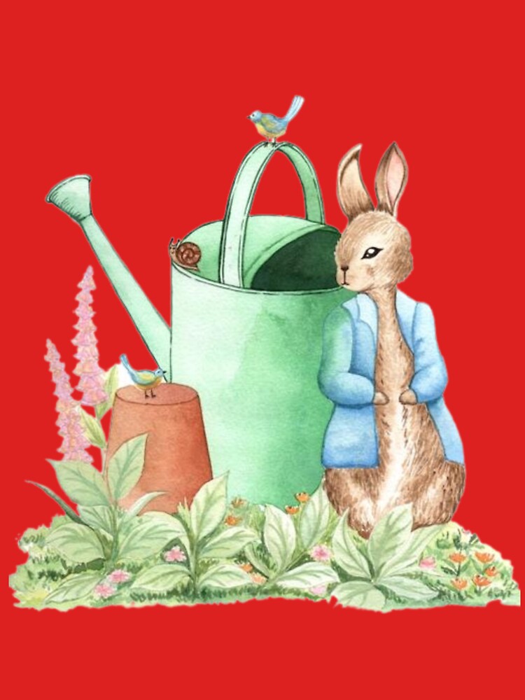 " Watercolor Easter Peter Rabbit with big easter egg" Essential T-Shirt ...