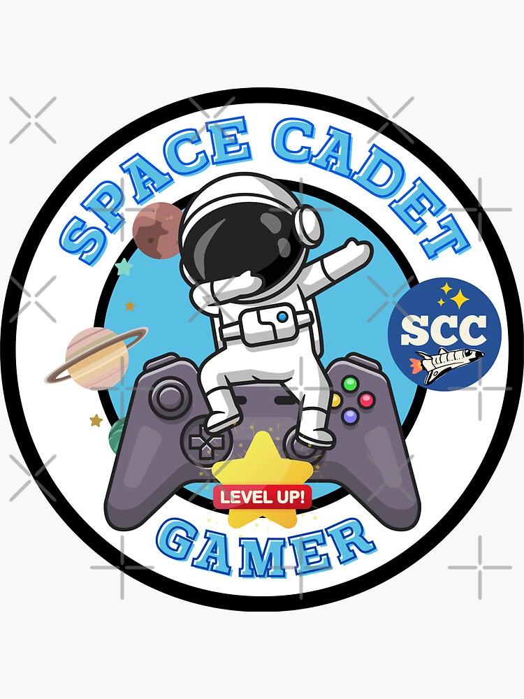 "Space Cadet - Gamer" Sticker for Sale by MPC-Mince-Pies | Redbubble