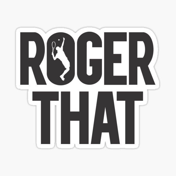 Sticker: Roger Federer | Redbubble