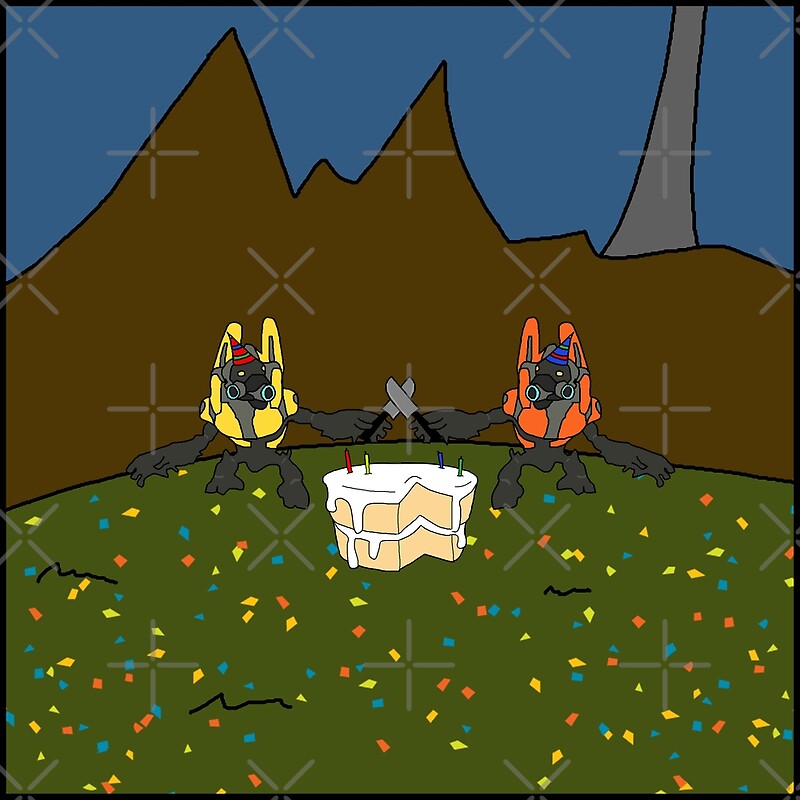 "Grunt Birthday Party." by RedBubble Dawson | Redbubble