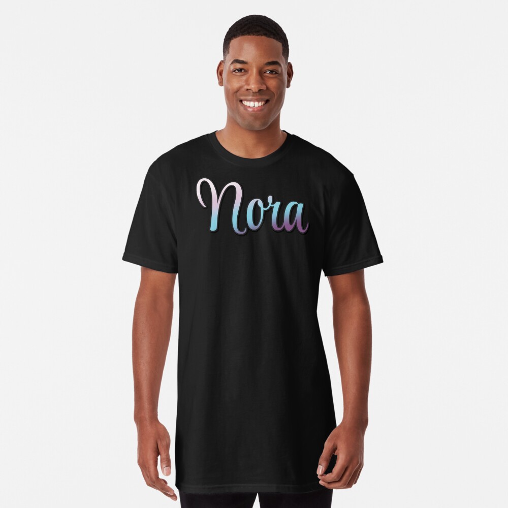 "Nora Name in Cool Colors and Script Lettering " Sticker for Sale by ...