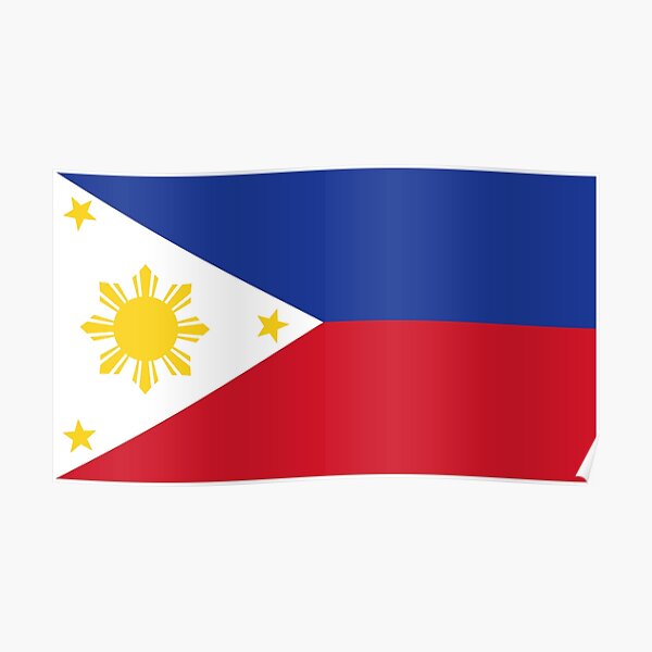 "Sun and Stars Flag of the Philippines by AiReal" Poster by ...