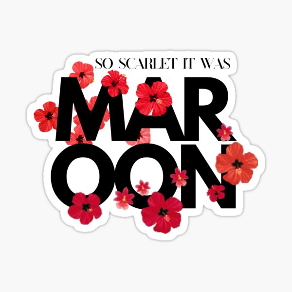 "Taylor Swift Maroon" Sticker for Sale by lavndershrtdays | Redbubble