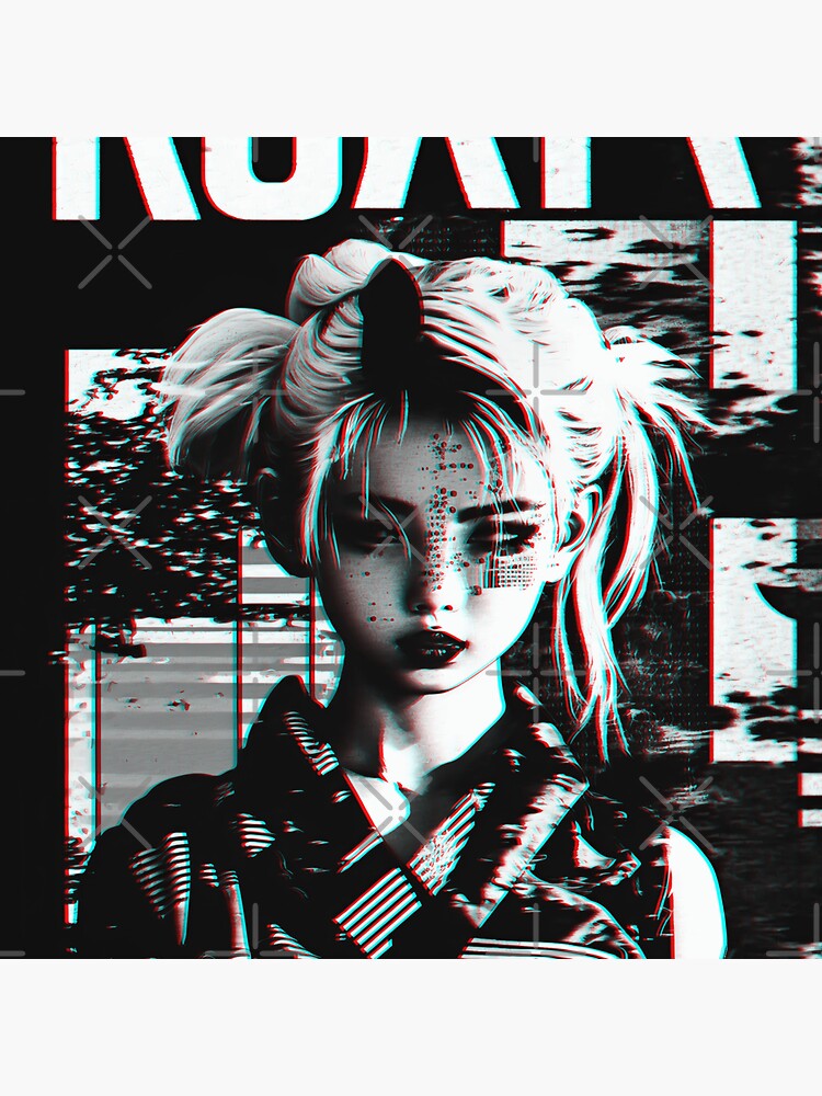 "Yakuza Girl - Retro Kawaii Anagraphy" Sticker for Sale by ...