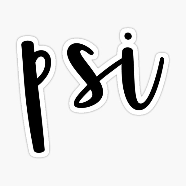 "psi sticker" Sticker by MorganNicole021 | Redbubble