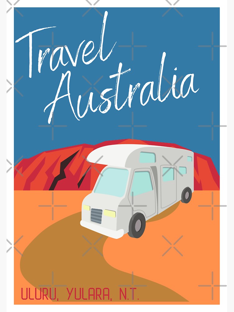 "Travel Australia , Uluru, Yulara N.T. (Ayers Rock)" Sticker for Sale ...