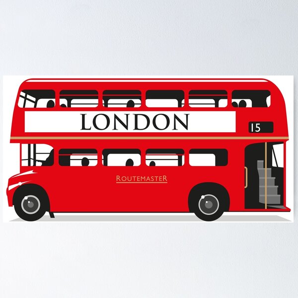 "London Bus" Poster for Sale by Rob Wisdom | Redbubble