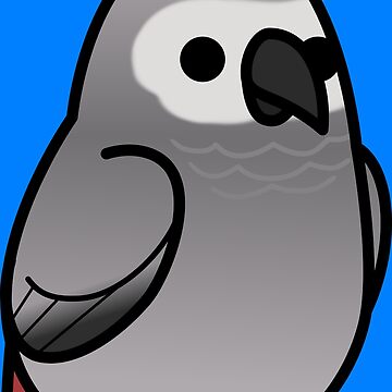 "Too Many Birds! - African Grey Parrot" Sticker for Sale by ...