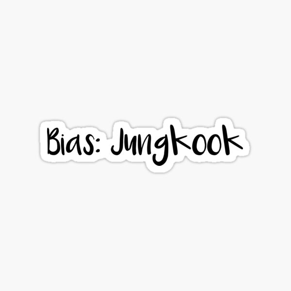 "Bias: Jungkook | BTS/BANGTAN BOYS KPOP DESIGN" Sticker for Sale by ...