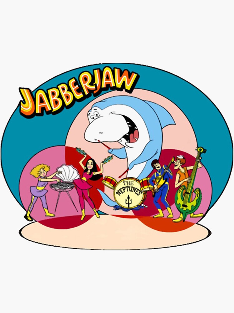 "JABBERJAW The GANG Hanna Barbera" Sticker for Sale by matjiuomomari | Redbubble