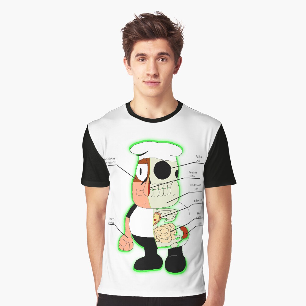 ""ANATOMY" Pizza Tower - Peppino" Sticker for Sale by SteliosRedB ...