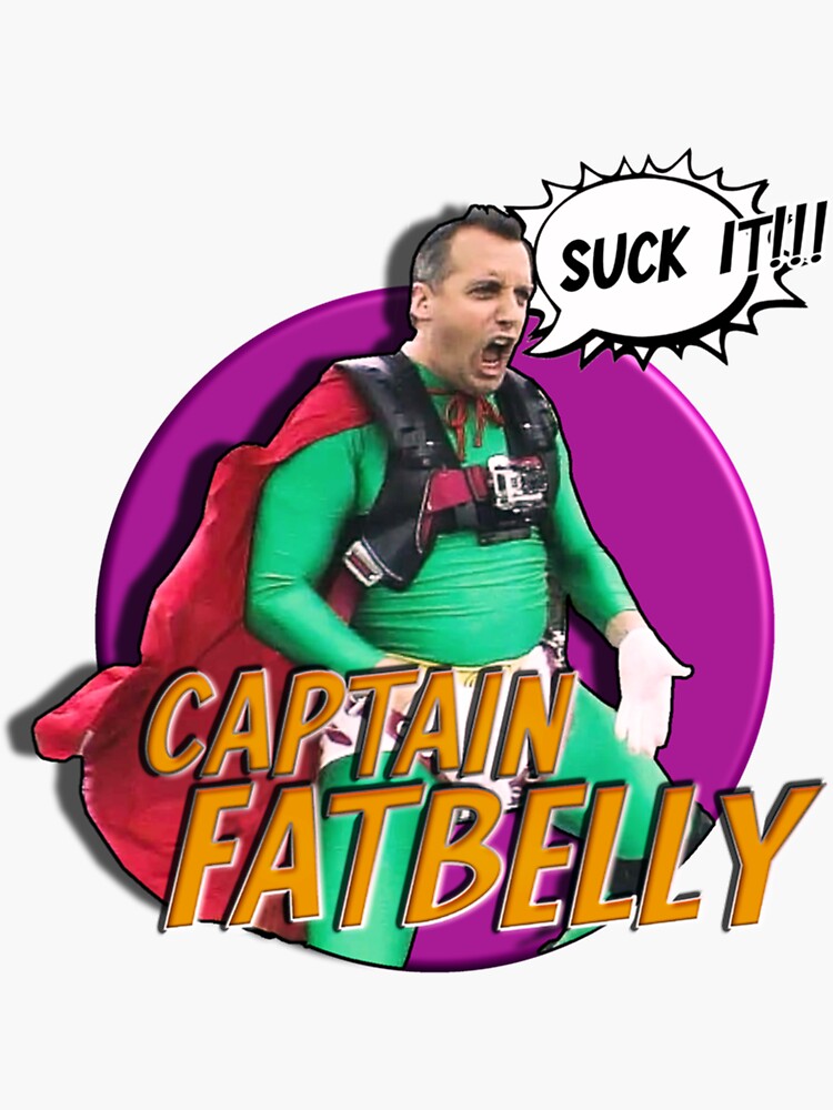 "Impractical Jokers - Captain Fatbelly - Joe Gatto " Sticker for Sale ...