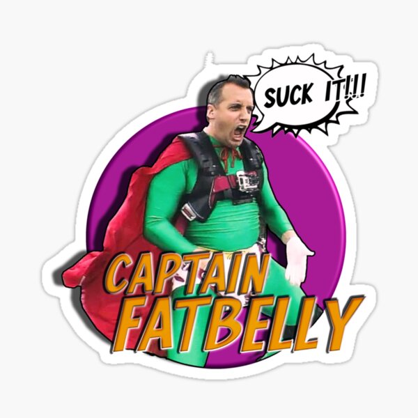 "Impractical Jokers - Captain Fatbelly - Joe Gatto " Sticker for Sale ...