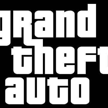 "grand theft auto logo" Sticker by ARTK95 | Redbubble